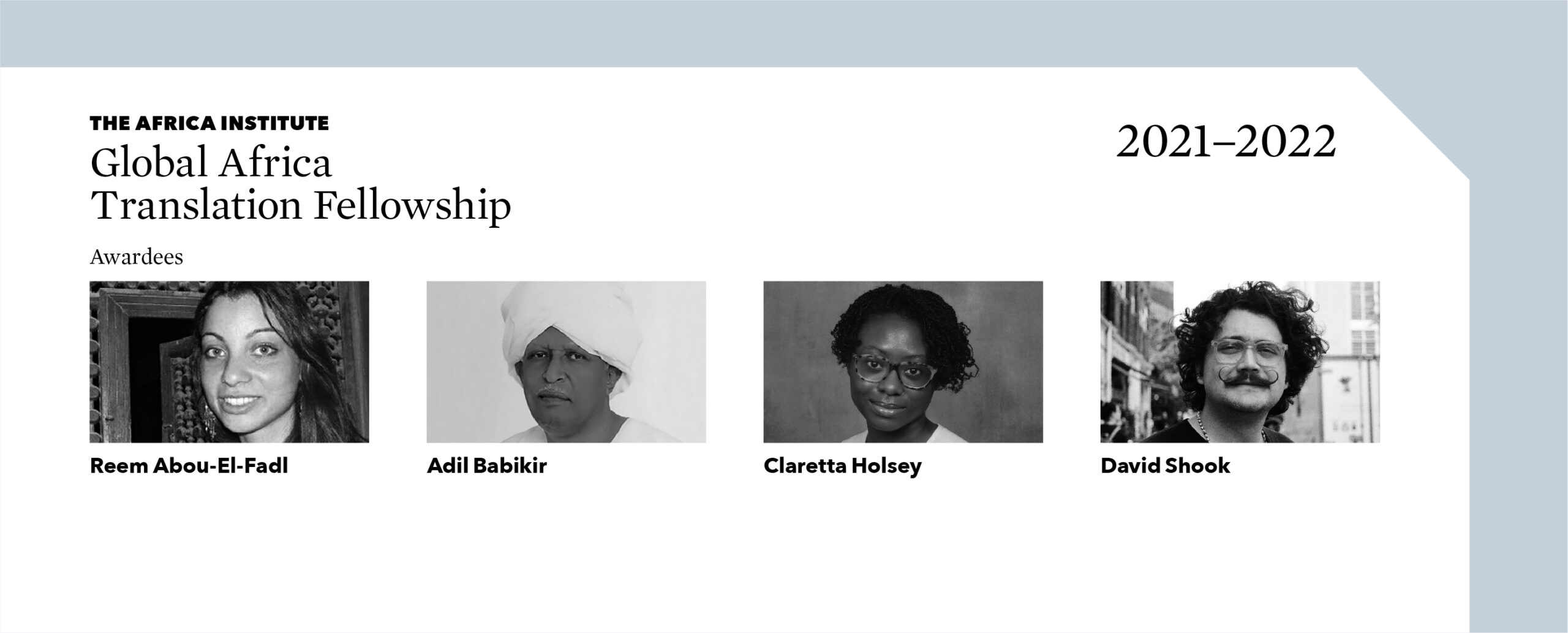 Global Africa Translation Fellowship Awardees 2021 - theafricainstitute