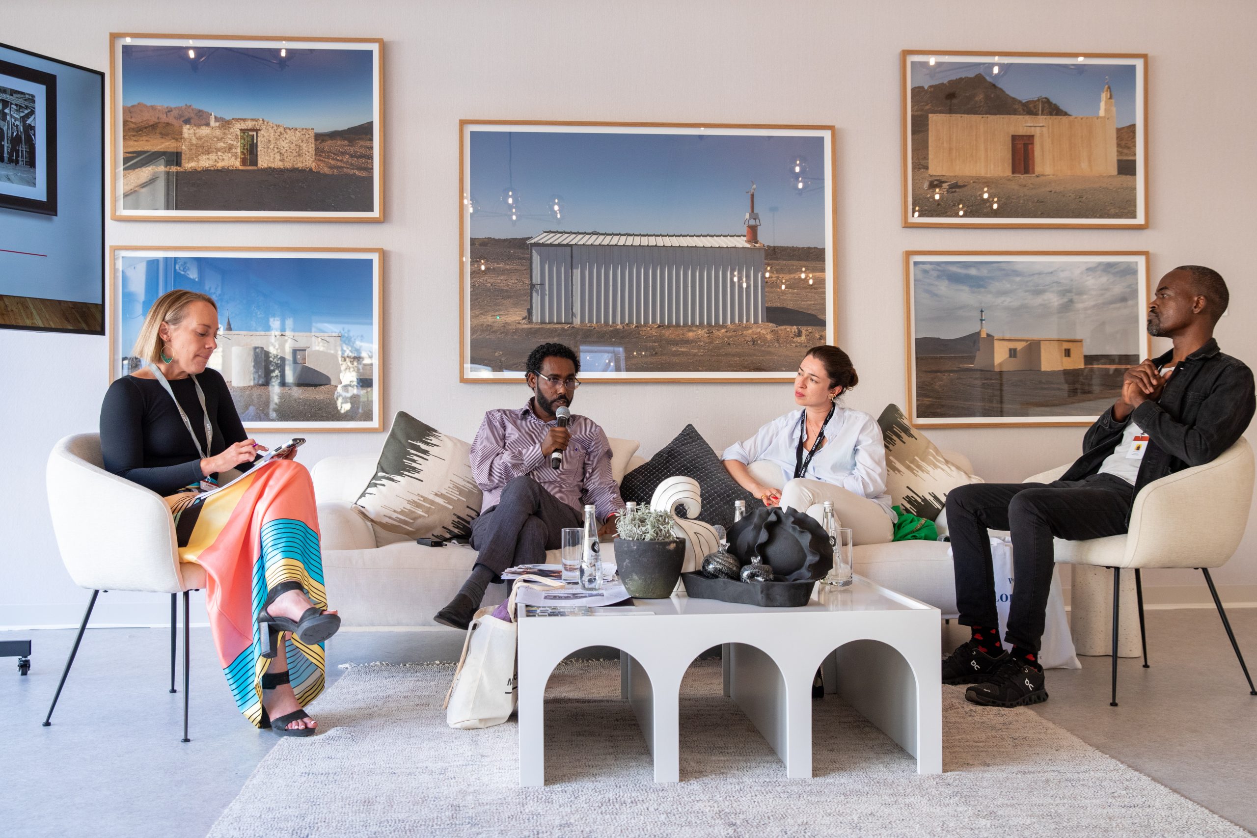 Surafel Wondimu Abebe and Idrissou Mora-Kpai at Art Dubai Modern Talks ...